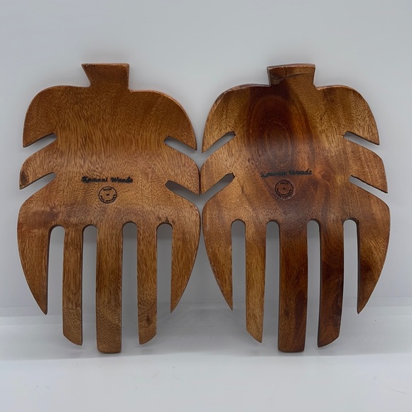 Kamani Woods | Dining | Kamani Woods Handcrafted Leaf Design Set Of ...